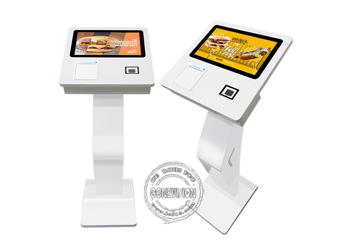 156 터치 스크린 터미널 2d 프린터 스캐너와 함께 셀프 주문 결제 키오스크